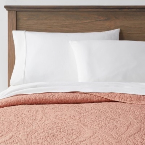 Threshold | Bedding | Threshold Garment Washed Paisley Stitch Quilt ...